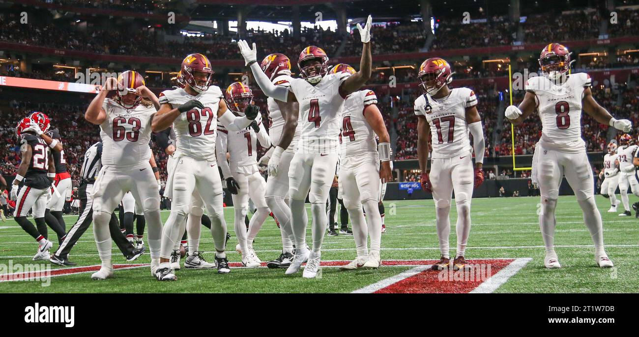 Atlanta, Georgia, USA. 15th Oct, 2023. Washington Commanders wide ...