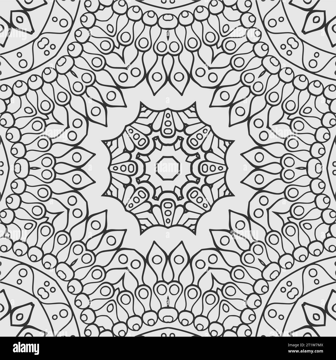 vector geometric pattern coloring page design Stock Vector Image & Art ...