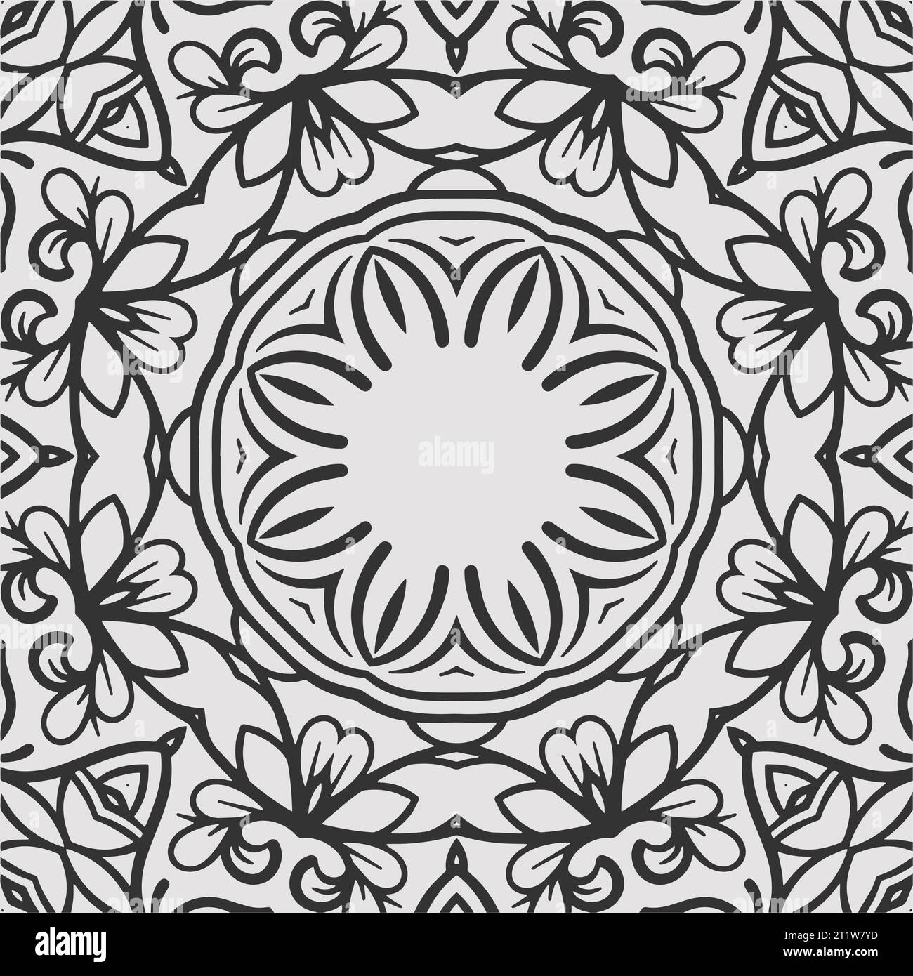 vector geometric pattern coloring page design Stock Vector Image & Art ...
