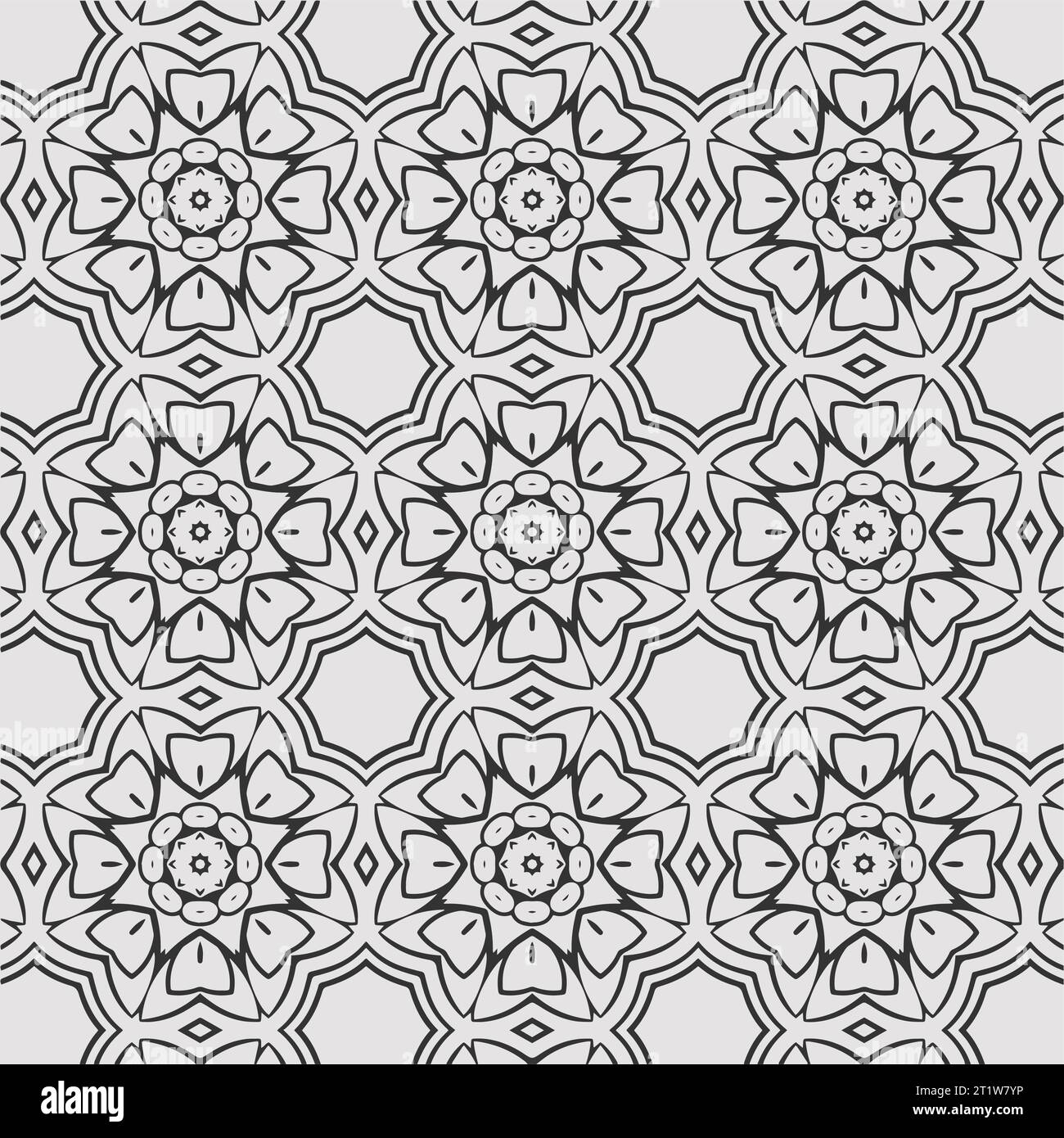 vector geometric pattern coloring page design Stock Vector Image & Art ...