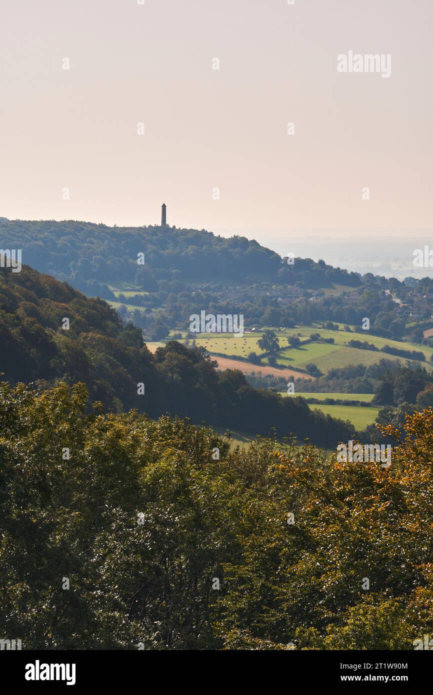 The monument to William Tyndale stands above the village of North ...