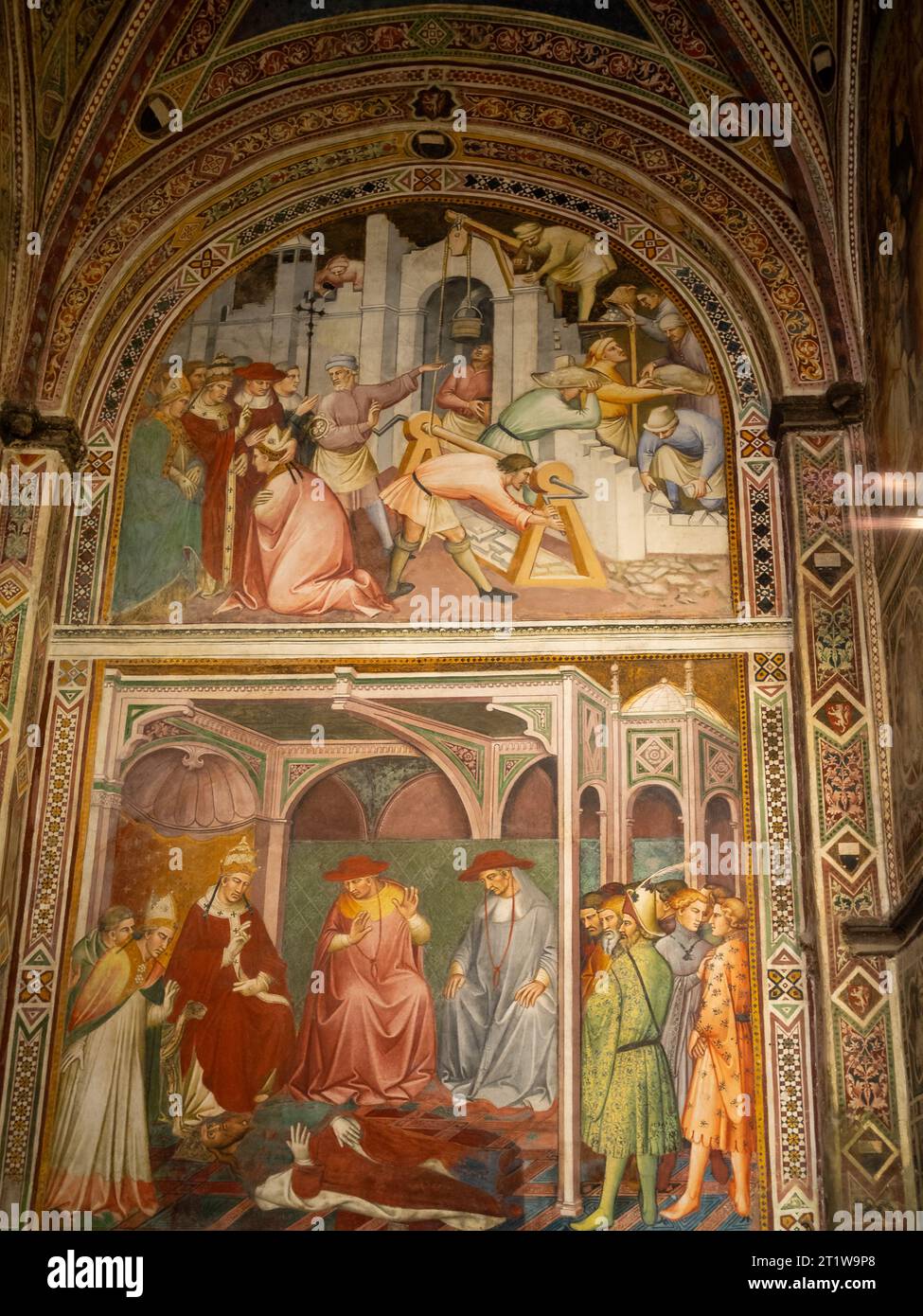 Sala di Balia, fresco with scenes from the life of Pope Alessandro III ...