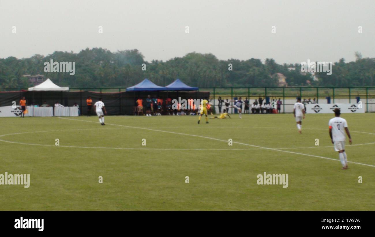 Action from the Santosh Trophy Group stage qualifying match between ...