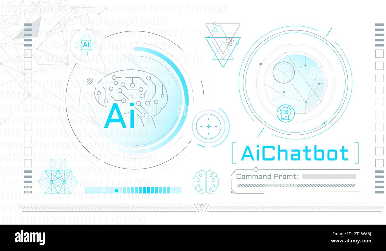 Abstract infographic concept on the topic of artificial intelligence ...