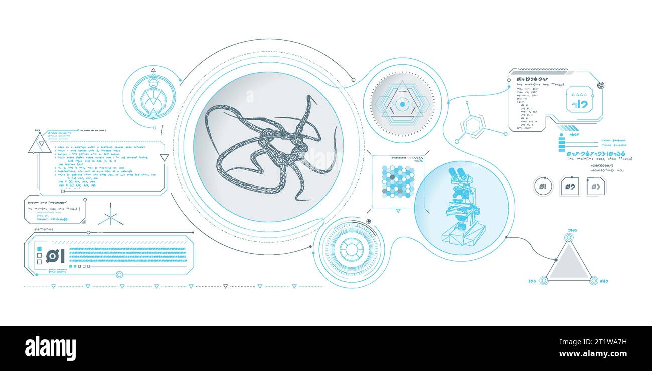 Scientific Research Data Processing Interface Stock Vector Image And Art Alamy