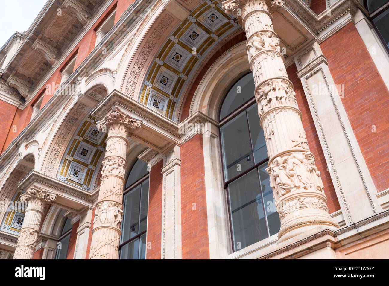 Exterior design elements Victoria & Albert Museum London England Stock ...