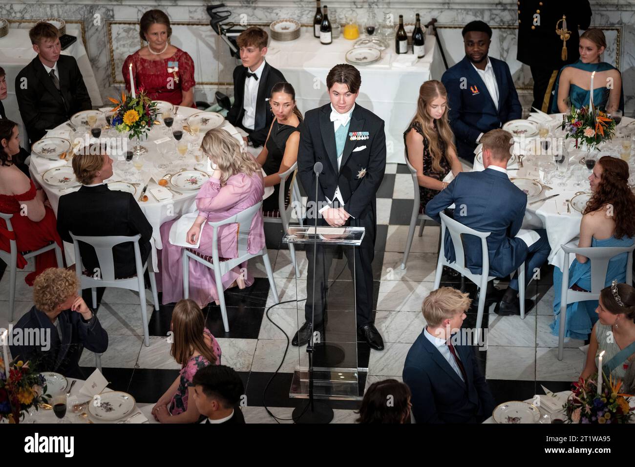 Prince Christian speaks during his 18th birthday, which is celebrated ...