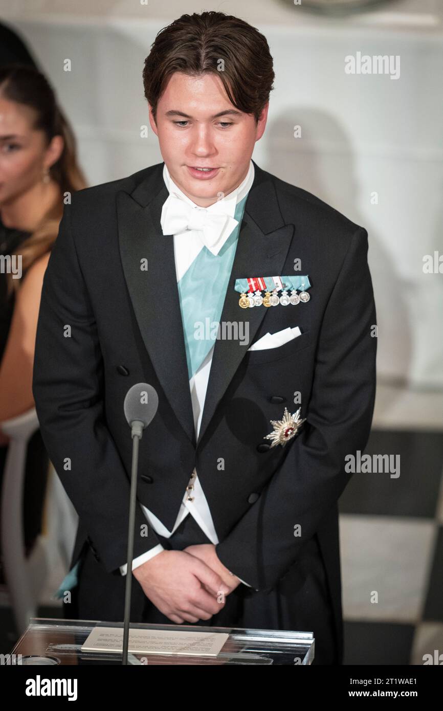Prince Christian speaks during his 18th birthday, which is celebrated ...