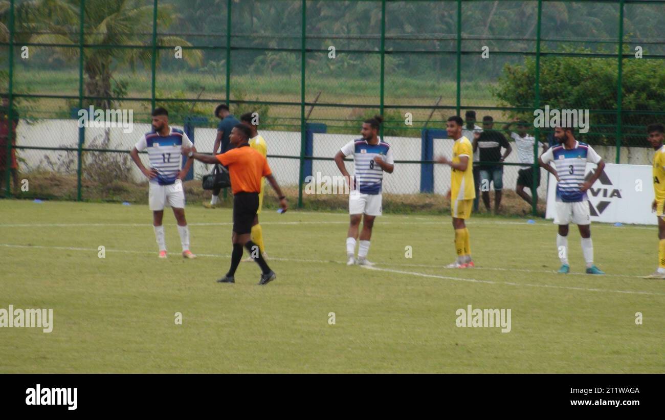 Action from the Santosh Trophy Group stage qualifying match between ...