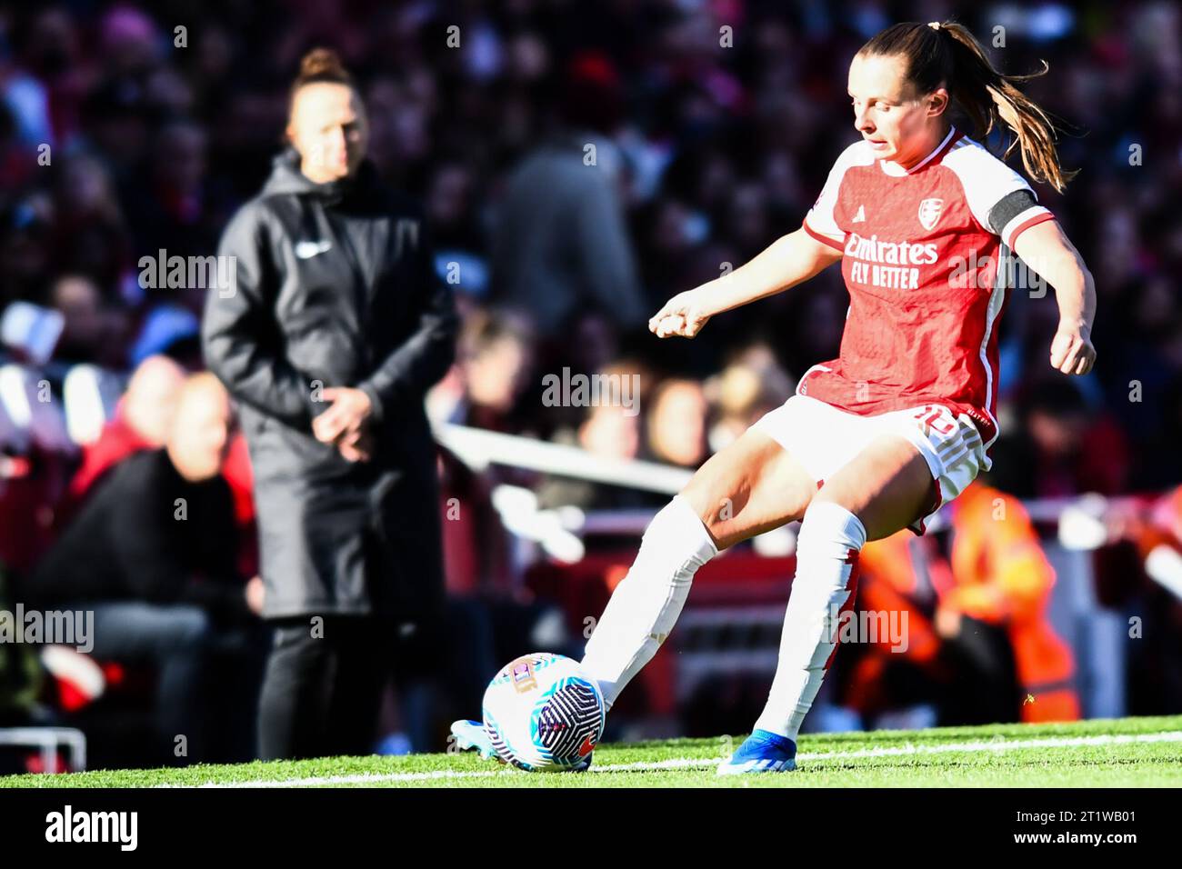 London, UK. 15th October 2023. Olivia McLoughlin (16 Aston Villa ...