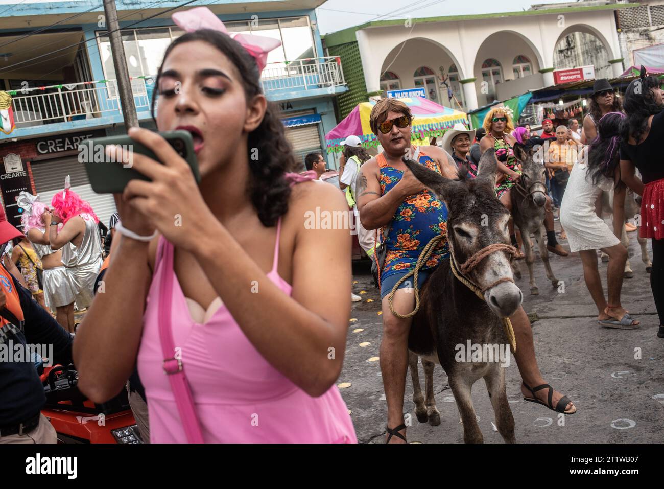 October 14, 2023: Thousands of men celebrate the traditional ''Encierro ...