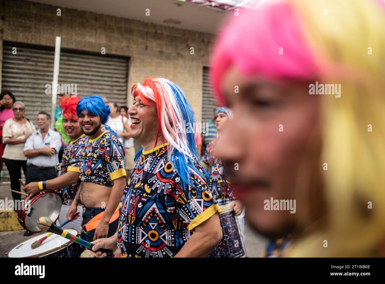 October 14, 2023: Thousands of men celebrate the traditional ''Encierro ...