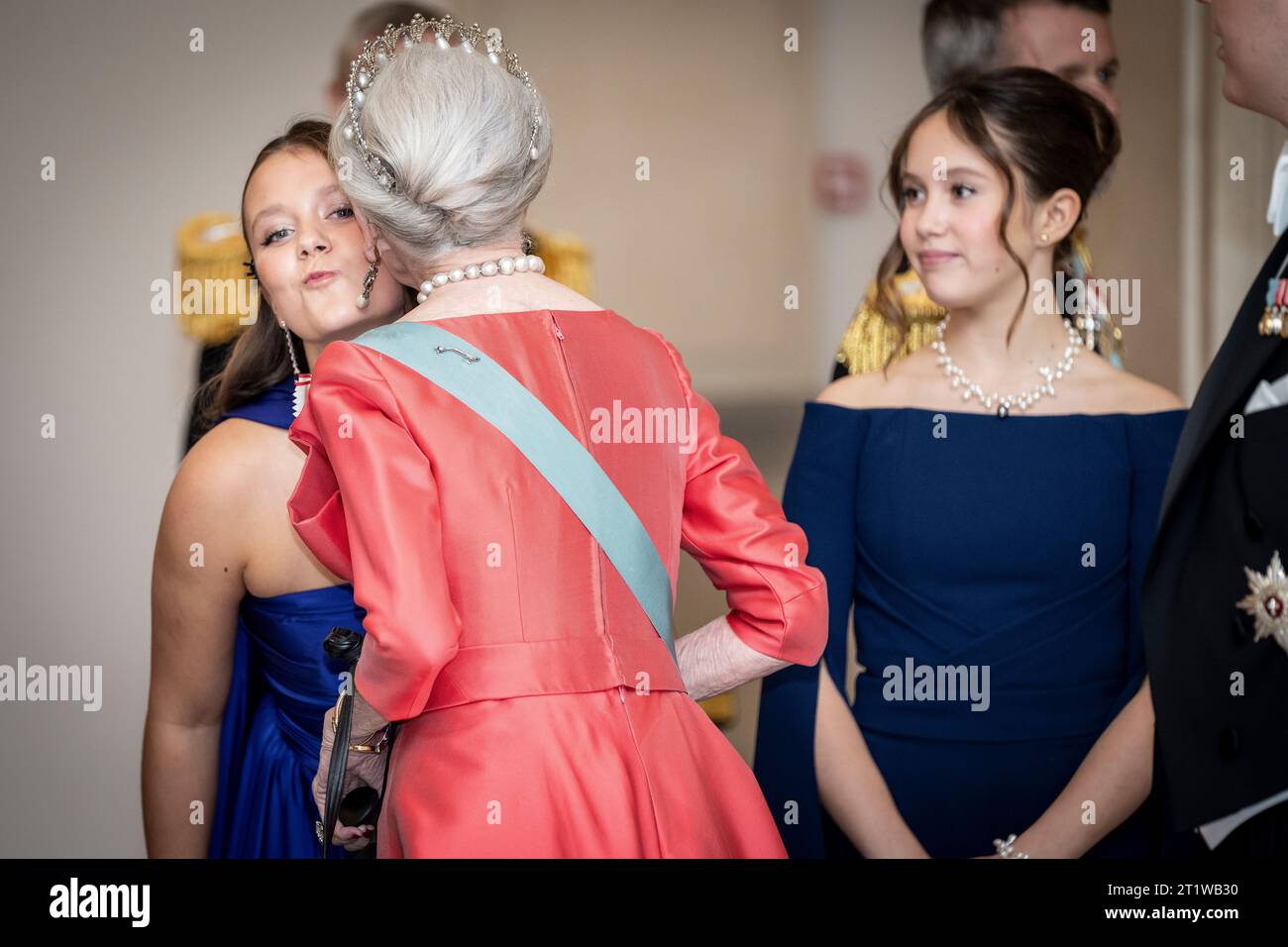 Princess Isabella and Princess Josephine are received by Queen ...