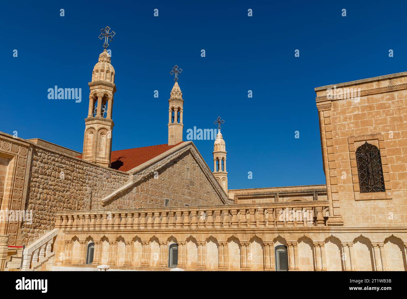 Architectural details of Mor Gabriel Deyrulumur Monastry. It is the ...