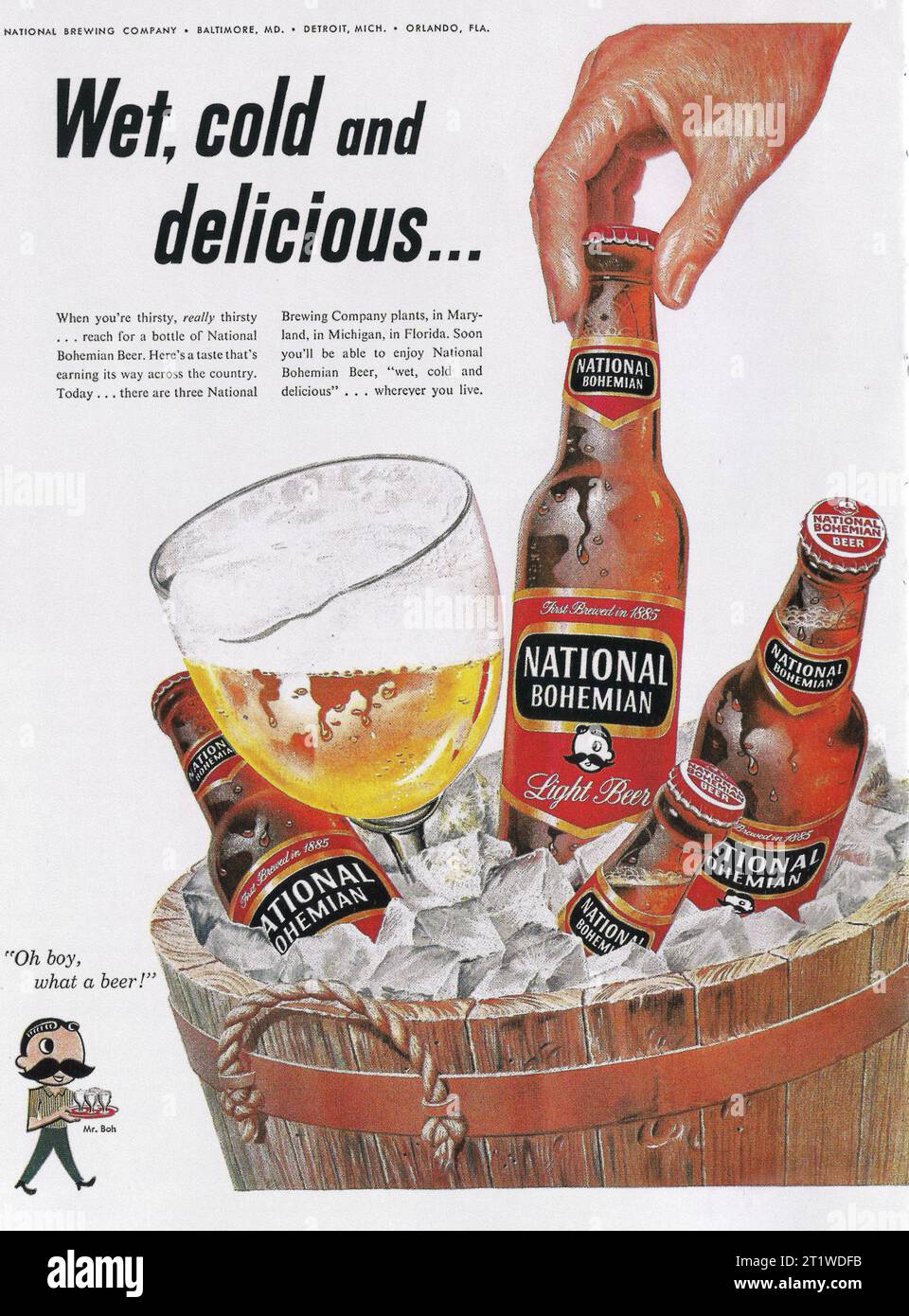 1950s beer ads hi-res stock photography and images - Alamy