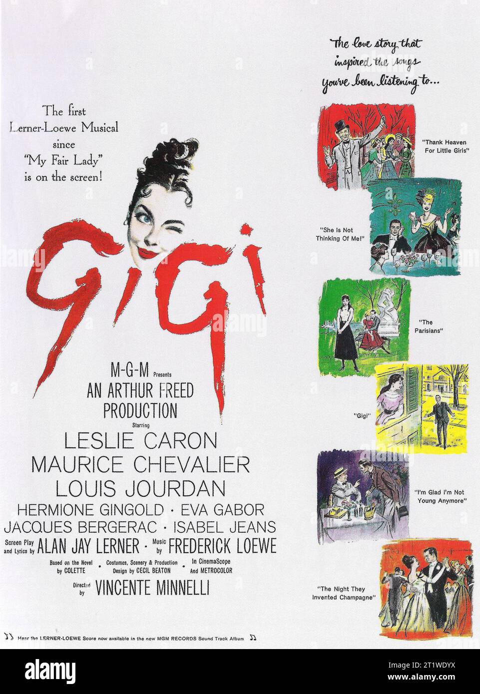 Gigi (MGM, 1958). Musical. Starring Leslie Caron, Maurice Chevalier ...