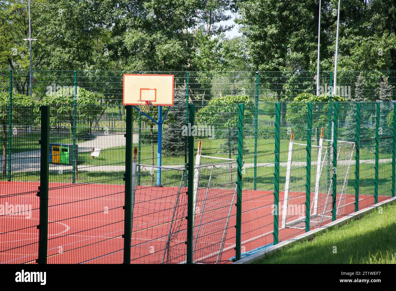 Football basketball court on hi-res stock photography and images - Alamy