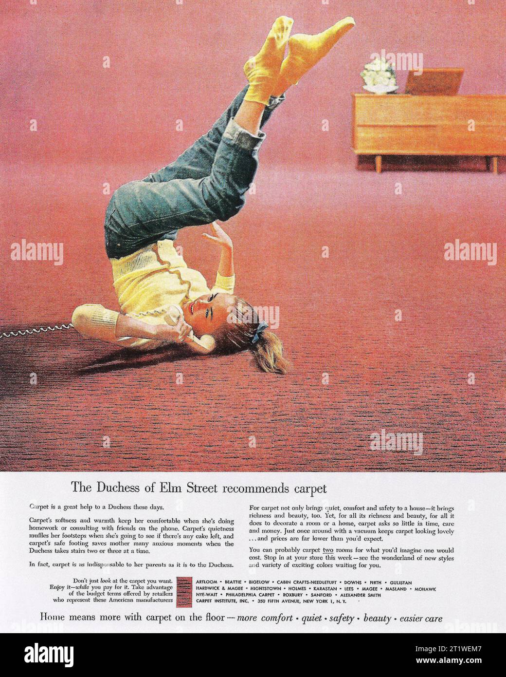 Carpet vintage magazine commercial hi-res stock photography and images ...