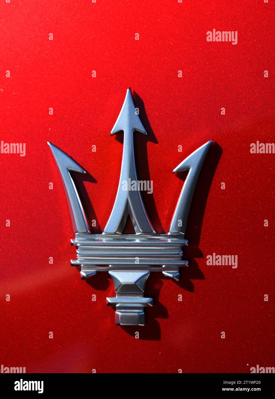 Red Maserati Logo