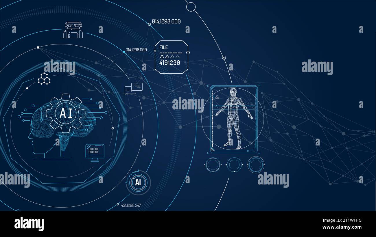 Virtual infographics with artificial intelligence and 3D human model ...