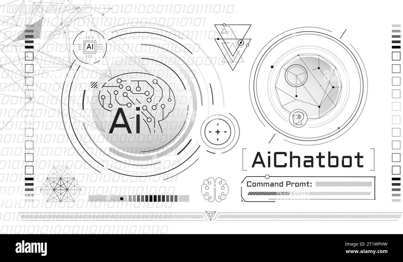 Abstract infographic concept on the topic of artificial intelligence ...