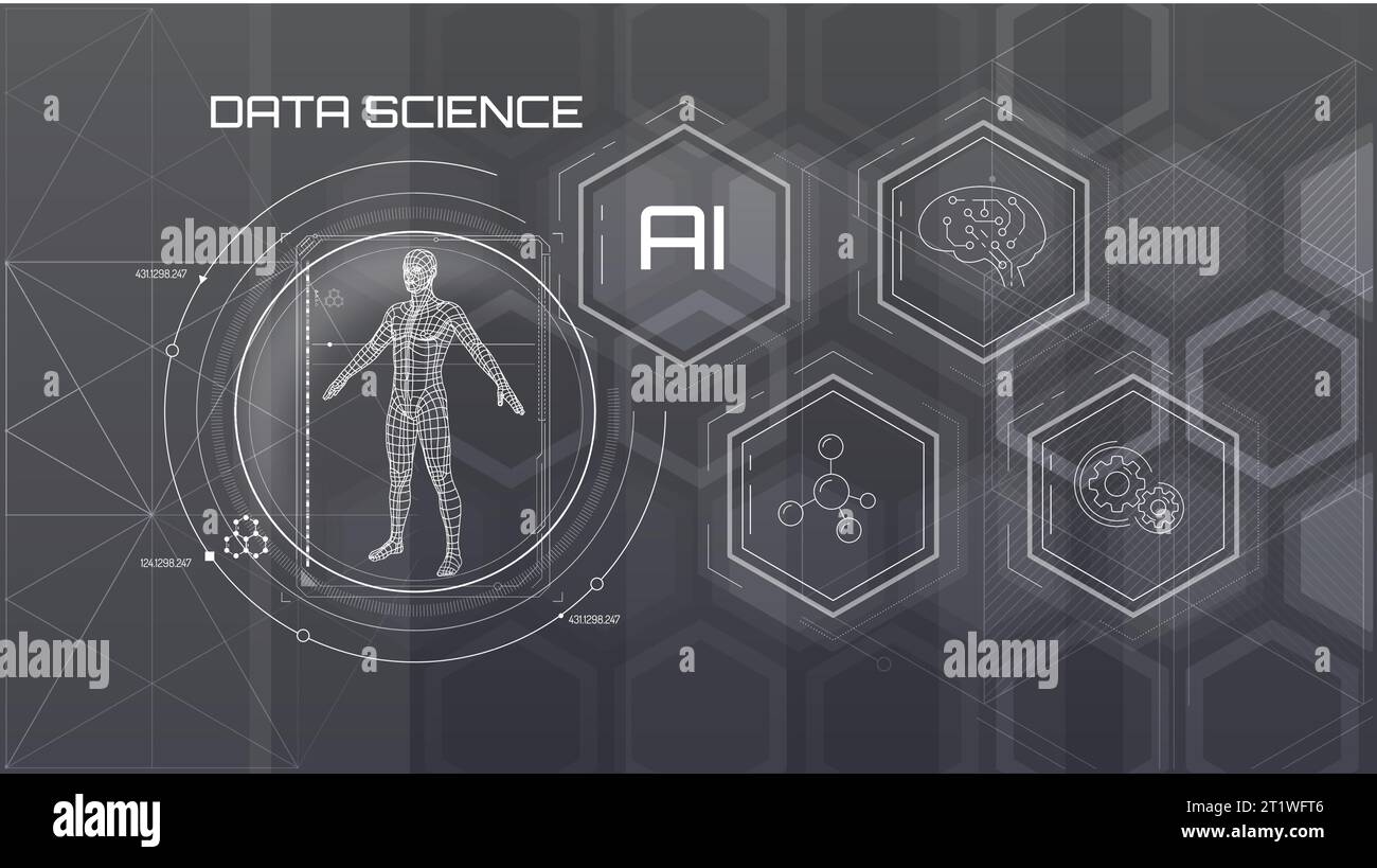 Artificial intelligence science and technology concept illustration ...