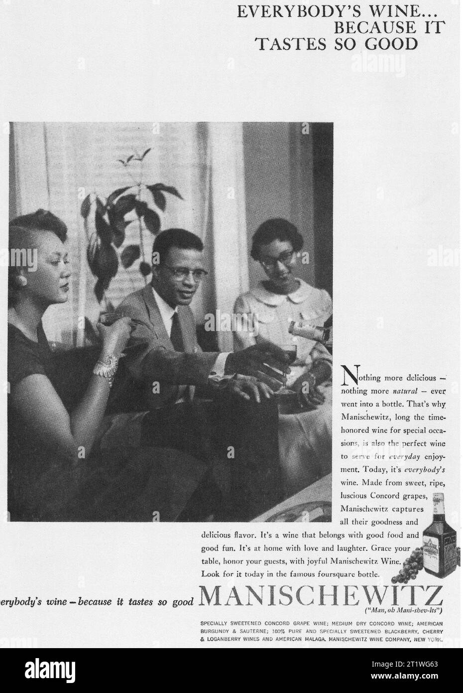 1950s drinking wine hi-res stock photography and images - Alamy