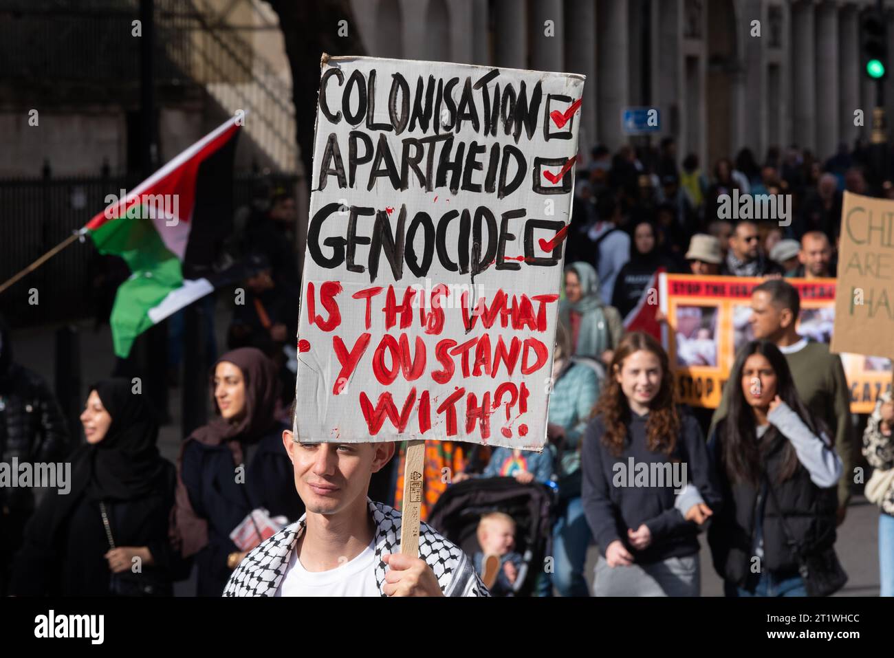 Protest for Palestine after escalation of military action in the Gaza ...