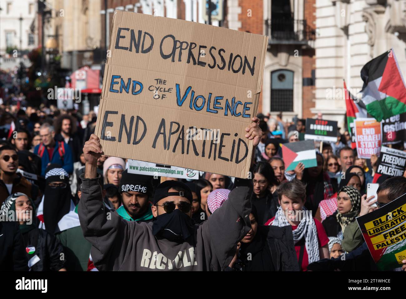 Protest For Palestine After Escalation Of Military Action In The Gaza