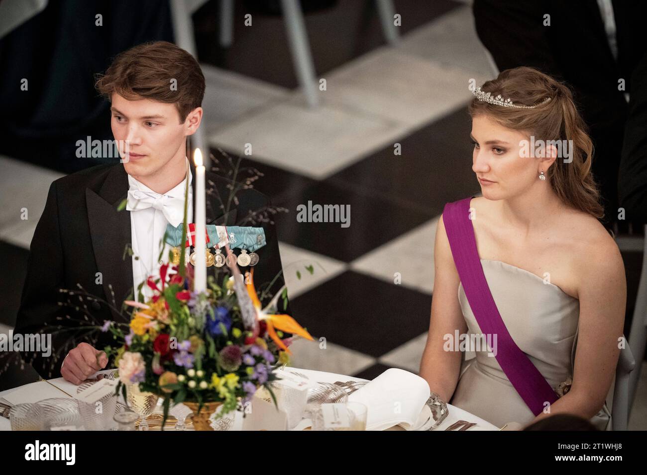 Count Felix, left, and Princess Elisabeth of Belgium attend Prince ...