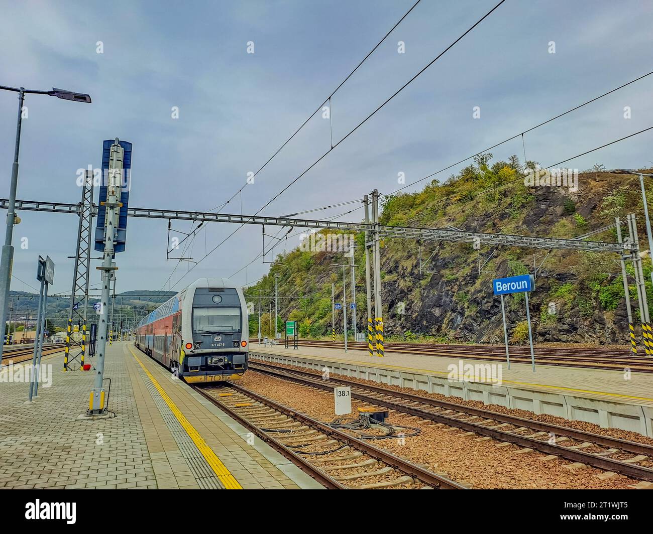 Beroun- Czechia - 9 October 2023 : Beroun main railway station Stock ...