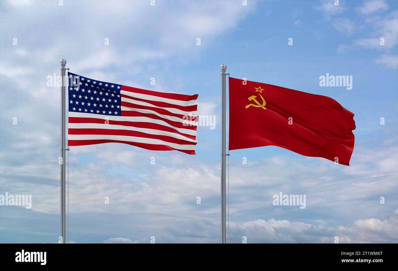 Usa ussr flags hi-res stock photography and images - Alamy