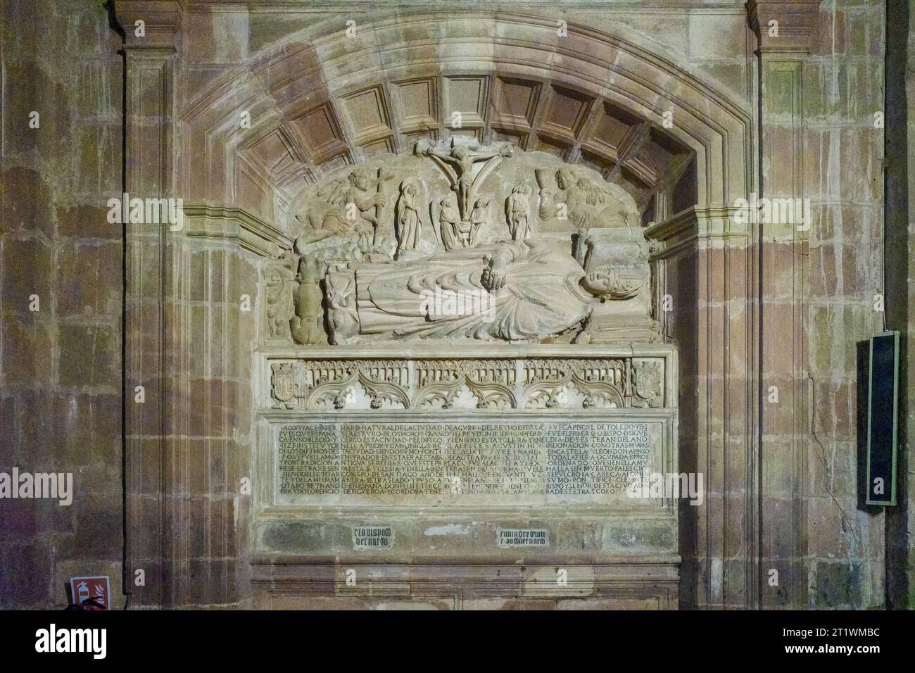 mausoleum of the first bishop of Sigüenza the Burgundian, Bernard of ...