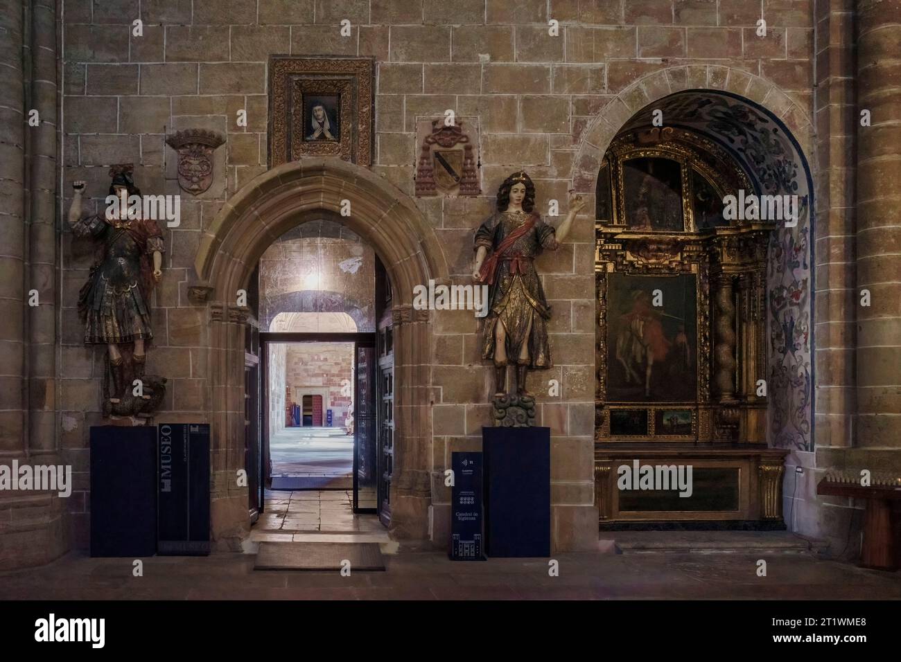 entrance to the cloister through the door of San Valero and the ...