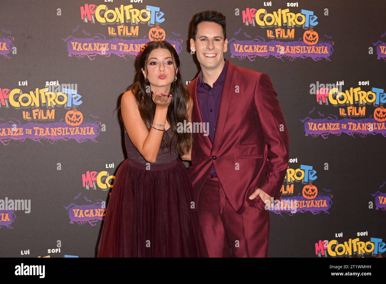 Rome, Italy. 15th Oct, 2023. Sofia Scalia (l) and Luigi Calagna (r ...