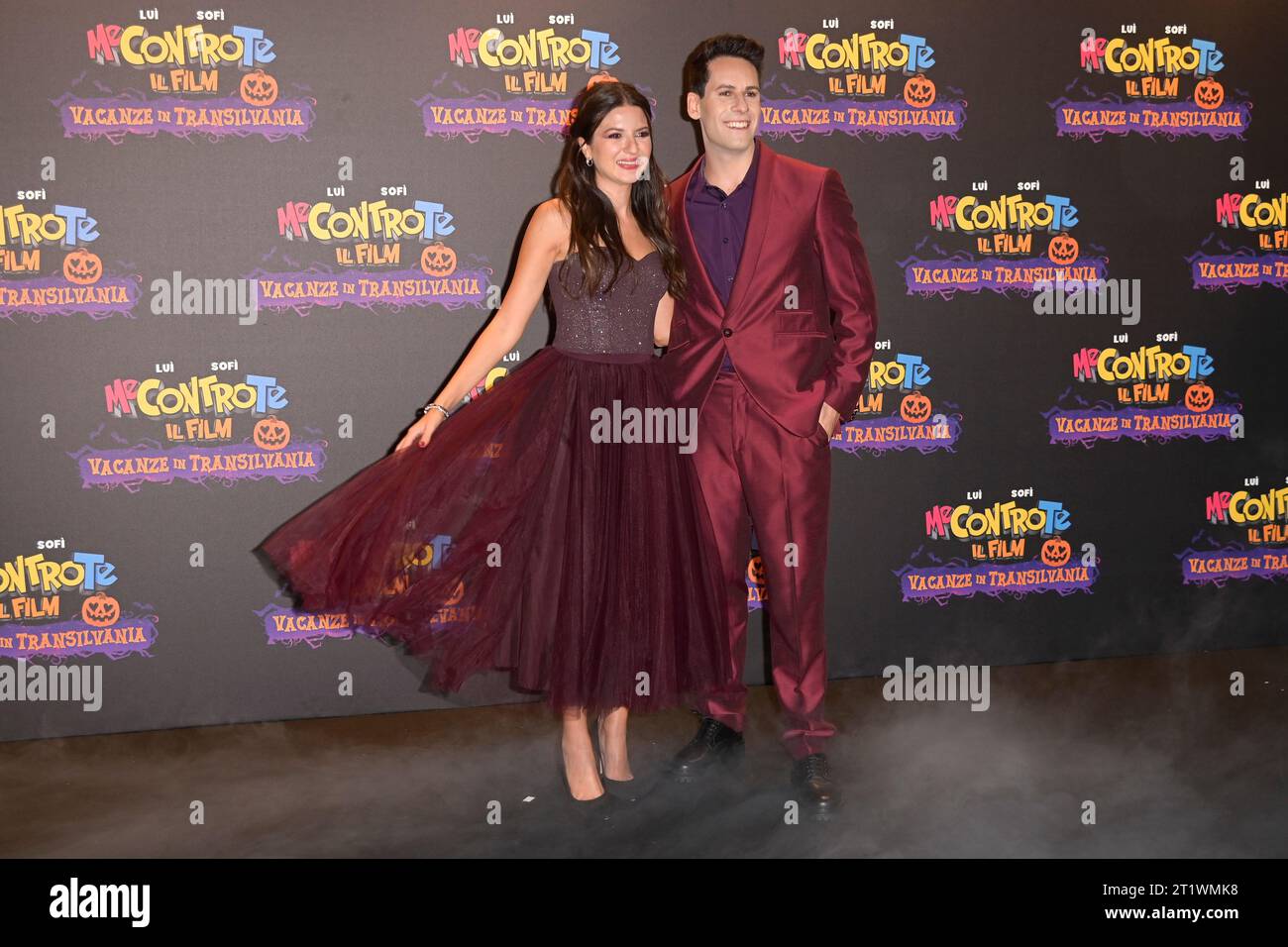 Rome, Italy. 15th Oct, 2023. Sofia Scalia (l) and Luigi Calagna (r ...