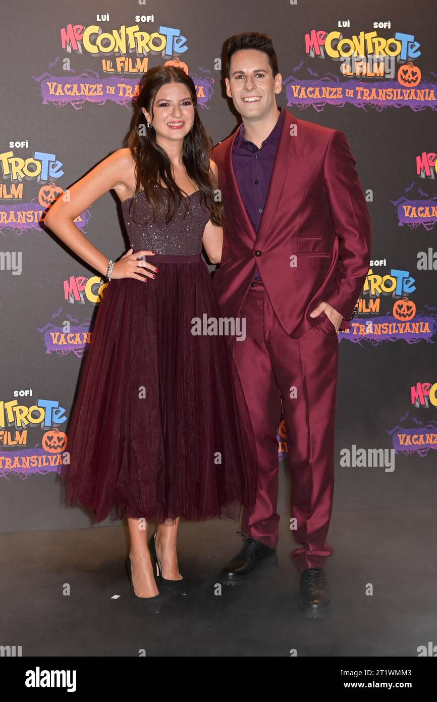 Rome, Italy. 15th Oct, 2023. Sofia Scalia (l) and Luigi Calagna (r ...