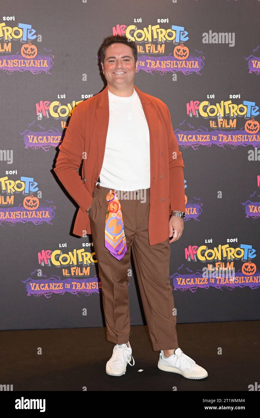 Rome, Italy. 15th Oct, 2023. Michele Savoia attends the black carpet of the premiere of movie Me ...