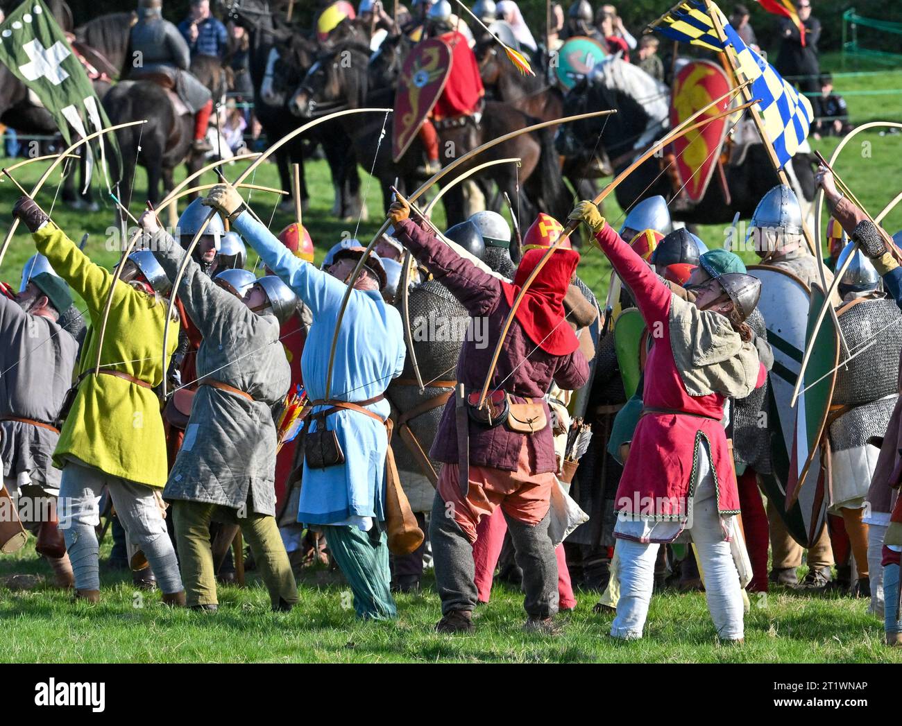 Battle, UK, 15 October 2023. Participants take part in the English ...