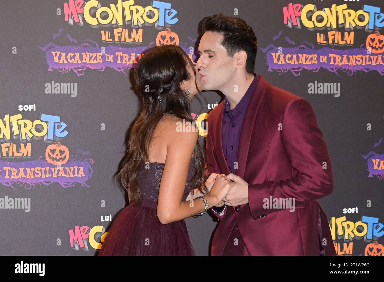 Rome, Italy. 15th Oct, 2023. Sofia Scalia (l) and Luigi Calagna (r ...