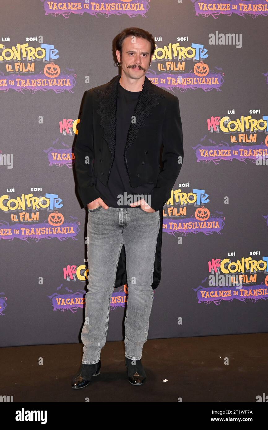 Rome, Italy. 15th Oct, 2023. Angelo Colombo attends the black carpet of ...