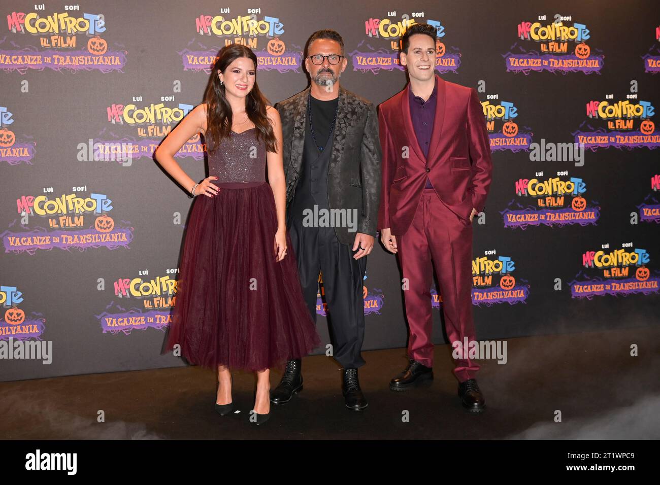 Rome, Italy. 15th Oct, 2023. Sofia Scalia (l), Gianluca Leuzzi (c) and ...
