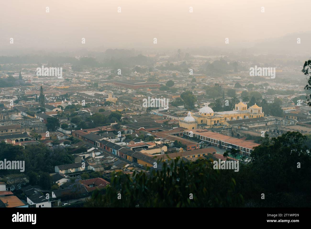 Hill of the cross overlooking Antigua, Guatemala. High quality photo ...
