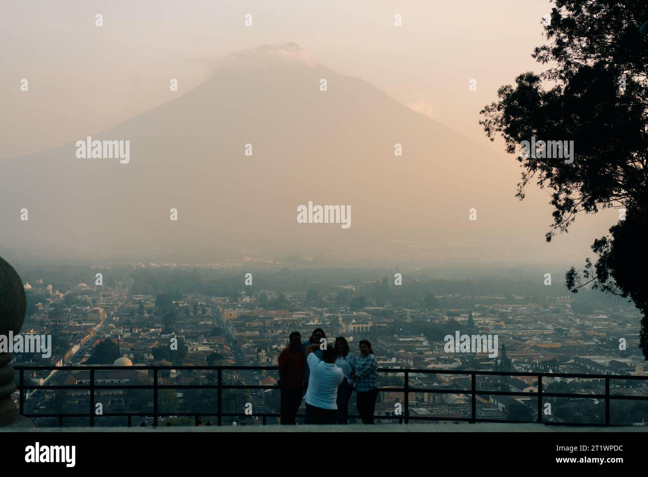 Antigua, Guatemala - september 12th 2023 Hill of the cross overlooking ...