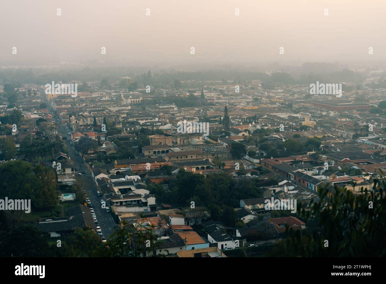 Hill of the cross overlooking Antigua, Guatemala. High quality photo ...