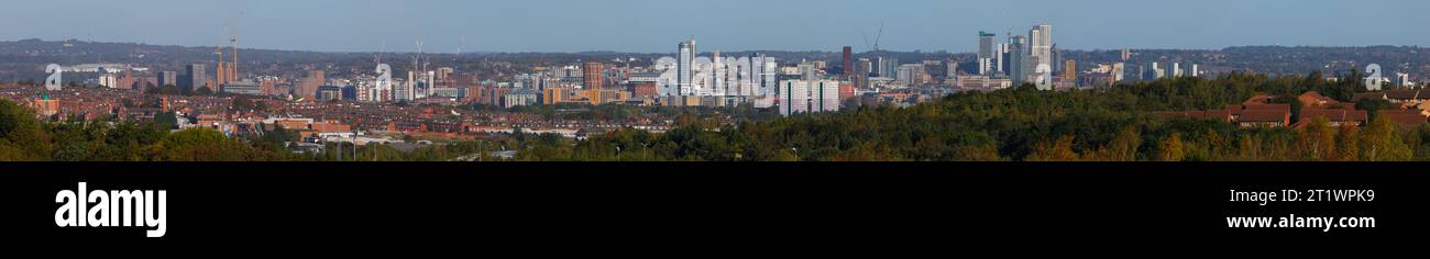 A panoramic view of Leeds City Skyline,West Yorkshire,Uk Stock Photo ...