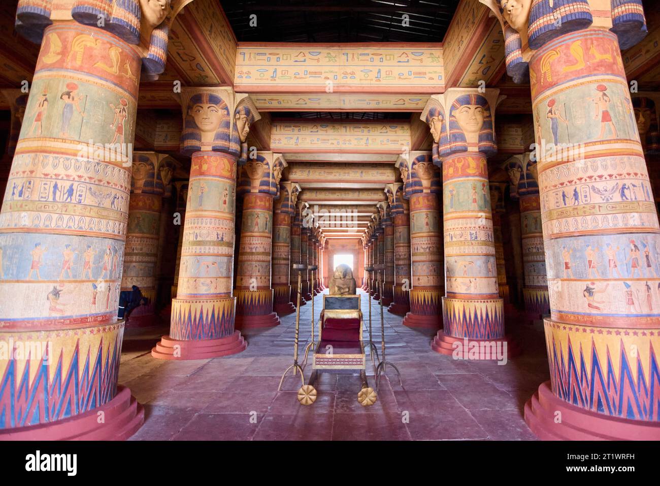 Ouarzazate, Morocco - October 15, 2023: Recreation of an Ancient Egyptian temple: A journey ...