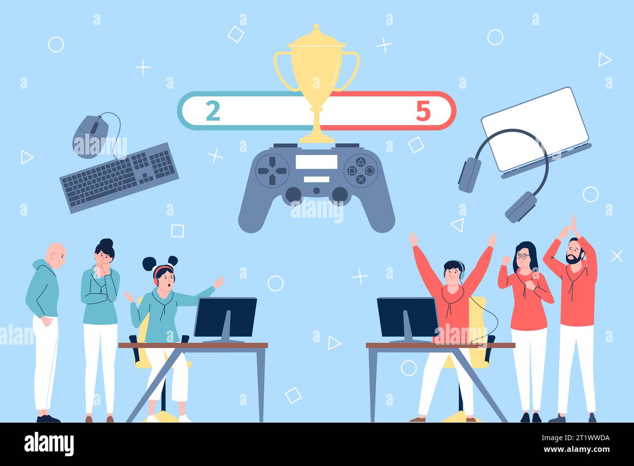 Cyber sport gamers training and competition cybersport hi-res stock ...