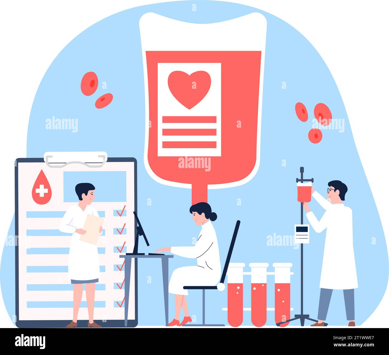 Woman doctor bloody Stock Vector Images - Alamy