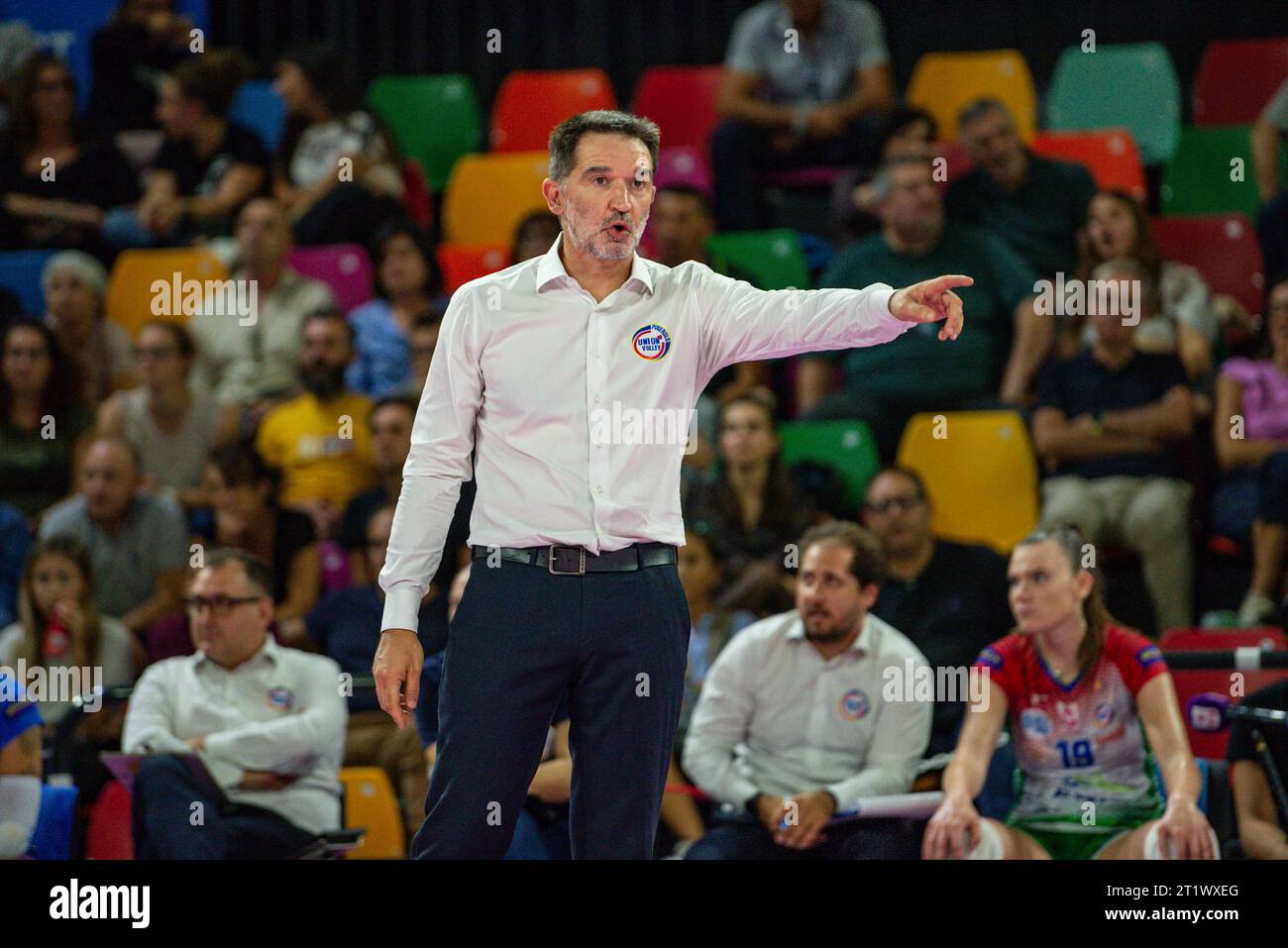 Florence, Italy. 15th Oct, 2023. Michele Marchiaro (head coach of ...